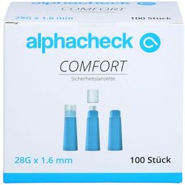 Alphacheck comfort Sicherheitslanzett.28 Gx1,6 mm 100 St