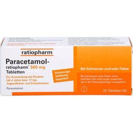PARACETAMOL-ratiopharm 500 mg Tabletten 20 St
