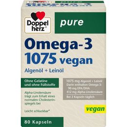 Queisser Doppelherz Omega-3 1075 vegan pure Kapseln 80 St