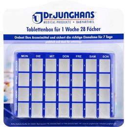 Dr. JUNGHANS Tablettenbox 1 Woche 28-F&auml;cher Schiebedeckel 1 St