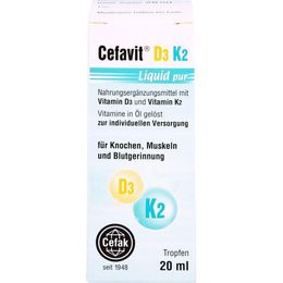 Cefavit D3 K2 Liquid pur Tropfen zum Einnehmen 20 ml