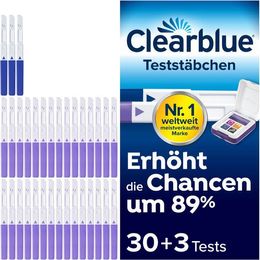 Wick Clearblue Fertilit&auml;tsmonitor Testst&auml;bchen 30+3 33 St
