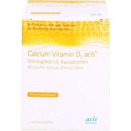 Calcium Vitamin D3 acis 500 mg/400 I.E. Kautabl. 100 St