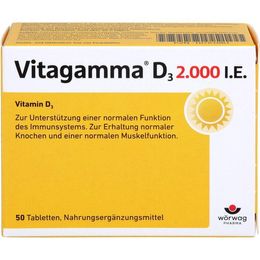W&Ouml;RWAG PHARMA Vitagamma D3 2.000 I.E. Vitamin D3 Nem Tabletten 50 St