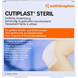 ACA M&uuml;ller Cutiplast steril Wundverband 8x10 cm 5 St