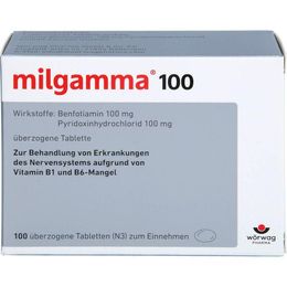 W&Ouml;RWAG PHARMA Milgamma 100 mg &uuml;berzogene Tabletten 100 St