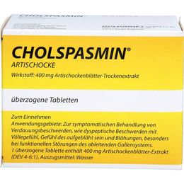 Dr.Theiss Cholspasmin Artischocke &uuml;berzogene Tabletten 100 St