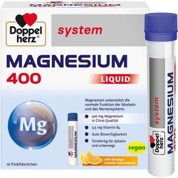 Queisser Doppelherz Magnesium 400 Liquid system Trinkamp. 10 St