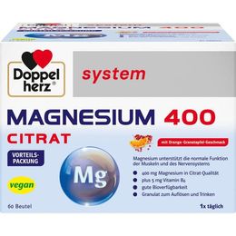 Queisser Doppelherz Magnesium 400 Citrat system Granulat 60 St