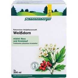 Salus Weissdorn Saft Schoenenberger Heilpflanzens&auml;fte 3X200 ml