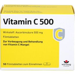 W&Ouml;RWAG PHARMA Vitamin C 500 Filmtabletten 50 St