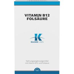 Vitamin B12+FOLS&Auml;URE Klean Labs Kapseln 100 St