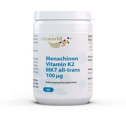 vitaworld Menachinon Vitamin K2 100 &mu;g Kapseln 60 St