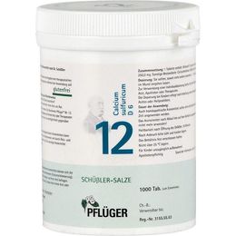 Pfl&uuml;ger&reg; Biochemie Pfl&uuml;ger 12 Calcium sulfuricum D 6 Tabl. 1000 St