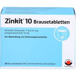 W&Ouml;RWAG PHARMA Zinkit 10 Brausetabletten 20 St
