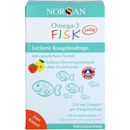 Norsan Omega-3 Fisk Jelly f.Kinder Drag.Vorratspa. 120 St