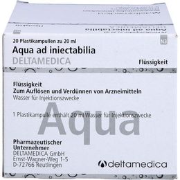 Aqua Ad iniectabilia Plastik 20X20 ml