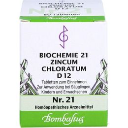 Bombastus Biochemie 21 Zincum chloratum D 12 Tabletten 80 St