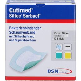 B2B Medical Cutimed Siltec Sorbact PU-Verb.10x10 cm 12 St