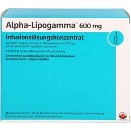 W&Ouml;RWAG PHARMA ALPHA-LIPOGAMMA 600 mg Infusionsl&ouml;sungskonz. 10X24 ml
