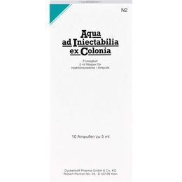 Aqua Ad iniectabilia ex Colonia Ampullen 10X5 ml