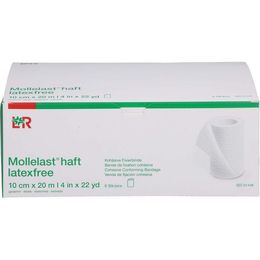 Lohmann & Rauscher Mollelast haft Binden latexfrei 10 cmx20 m wei&szlig; 6 St