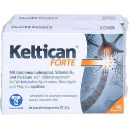 Keltican forte Kapseln: Nat&uuml;rliche Unterst&uuml;tzung f&uuml;r Nerven und Muskeln 2X80 St