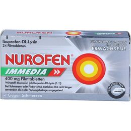 Reckitt Benckiser Deutschland GmbH Nurofen Immedia 400 mg Filmtabletten 24 St