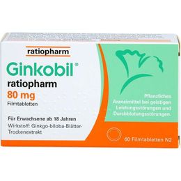 GINKOBIL-ratiopharm 80 mg Filmtabletten 60 St