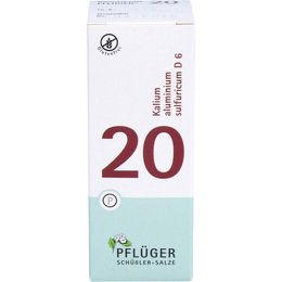 Pfl&uuml;ger&reg; Biochemie Pfl&uuml;ger 20 Kalium alumin.sulfur.D 6 Tab. 100 St