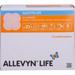 smith&nephew Allevyn Life 15,4x15,4 cm Silikonschaumverband 10 St