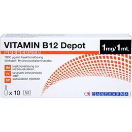 Vitamin B12 Depot Panpharma 1000 &mu;g/ml Inj.-Lsg. 10X1 ml