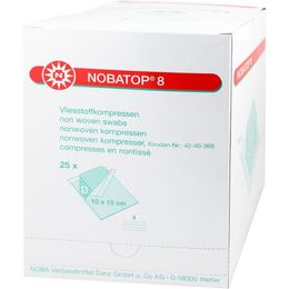 Nobatop 8 Kompressen 10x10 cm steril 25X5 St