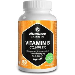 Vitamaze GmbH Vitamin B Complex hochdosiert vegan Tabletten 180 St