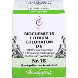 Bombastus Biochemie 16 Lithium chloratum D 6 Tabletten 80 St