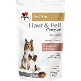 Queisser Doppelherz f&uuml;r Tiere Haut&Fell Compl.Chews f.Hunde 60 St