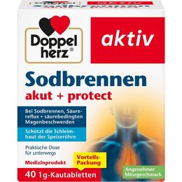 Queisser Doppelherz Sodbrennen akut+protect Kautabletten 40 St