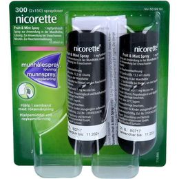 EurimPharm Arzneimittel Nicorette Fruit & Mint Spray 1 mg/Spr&uuml;hsto&szlig; 2 St