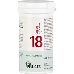 Pfl&uuml;ger&reg; Biochemie Pfl&uuml;ger 18 Calcium sulfuratum D 6 Tabl. 400 St
