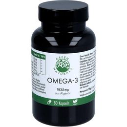 Heilpflanzenwohl GmbH Green Naturals Omega-3 Kapseln 1835 mg vegan+DHA 80 St
