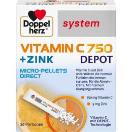 Queisser Doppelherz Vitamin C 750 Depot system Pellets 20 St