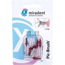 HAGER PHARMA Miradent Interd.Pic-Brush Ersatzb.x-large bordeaux 12 St