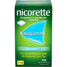 Nicorette Kaugummi 4 mg whitemint 105 St