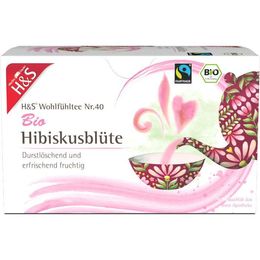 H&S Bio Hibiskusbl&uuml;te Filterbeutel 20X1.75 g