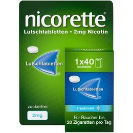 Nicorette freshmint 2 mg Lutschtabletten gepresst 40 St