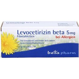 betapharm Levocetirizin beta 5 mg Filmtabletten 50 St