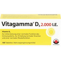 W&Ouml;RWAG PHARMA Vitagamma D3 2.000 I.E. Vitamin D3 Nem Tabletten 100 St