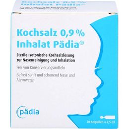 Kochsalz 0,9% Inhalat P&auml;dia Ampullen 20X2.5 ml