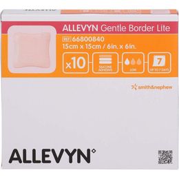 smith&nephew Allevyn Gentle Border Lite 15x15 cm Schaumverb. 10 St