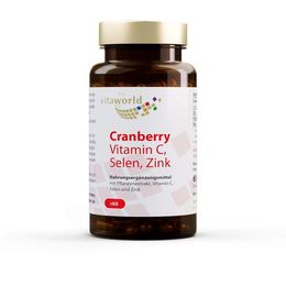 vitaworld Cranberry Vitamin C+Selen+Zink Kapseln 60 St